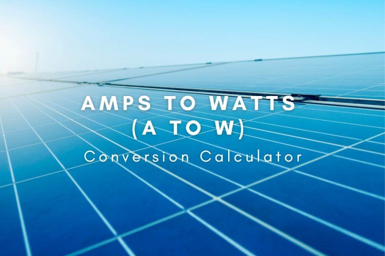 Watts to Volts (W to V) Conversion Calculator - Spheral Solar
