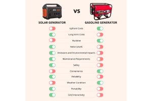 Solar vs Gas Generator - Spheral Solar